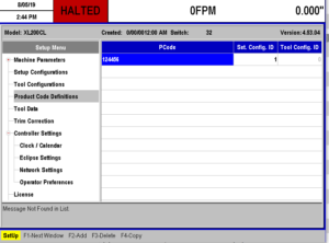 Using Setup Configurations in the XL200 Series Controller