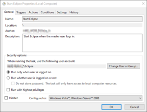 Automatically Starting Eclipse Classic