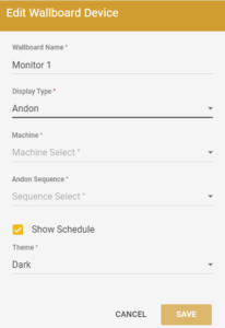 Eclipse Pro Wallboard Andon App Setup